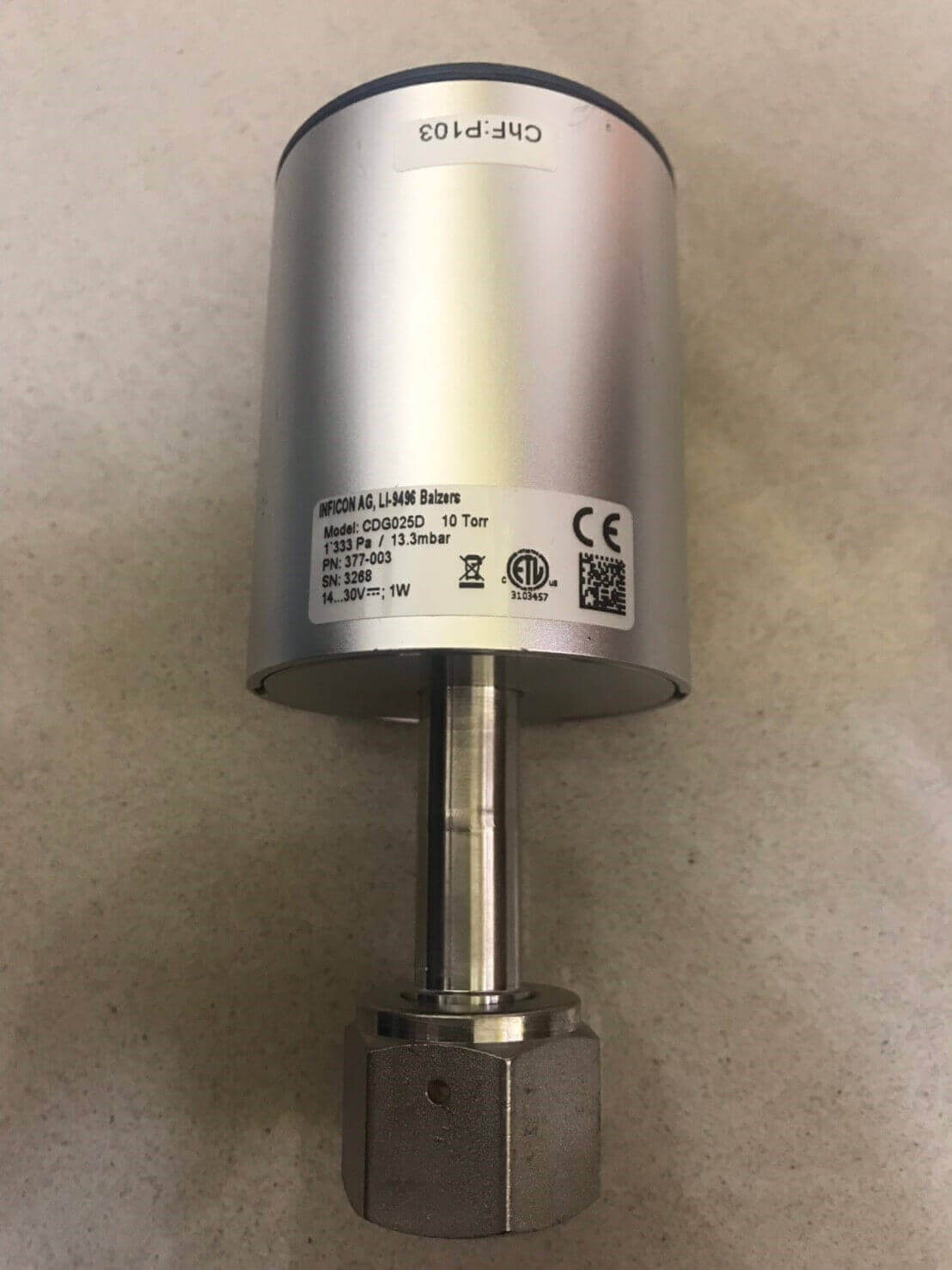 INFICON CDG025D Vacuum Gauge-Maokai Technology Co ., Ltd .的Products