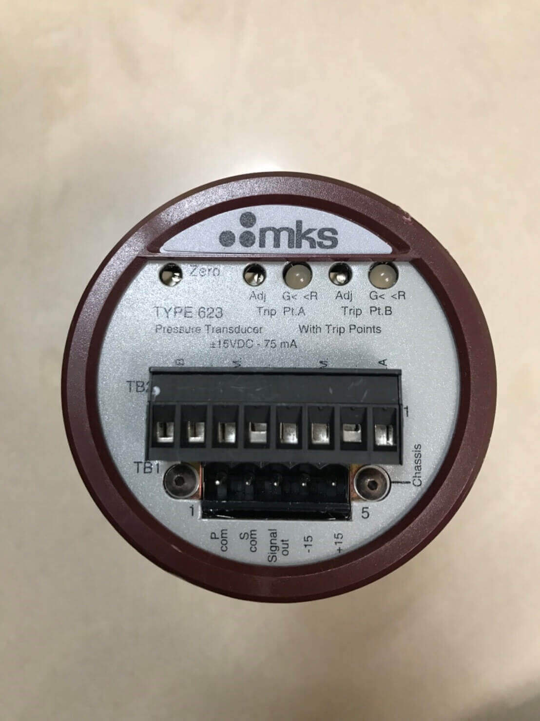 MKS Pressure Transducer Gauge Vacuum Type 623 (623A-22681)-Maokai ...