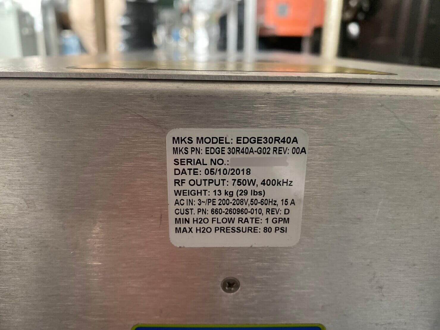 MKS EDGE30R40A 400kHz GENERATOR-Maokai Technology Co ., Ltd .的Products