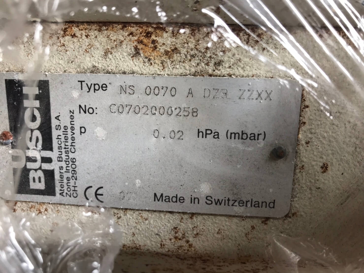 BUSCH NS0070A Dry Pump-茂塏科技有限公司的產品專區